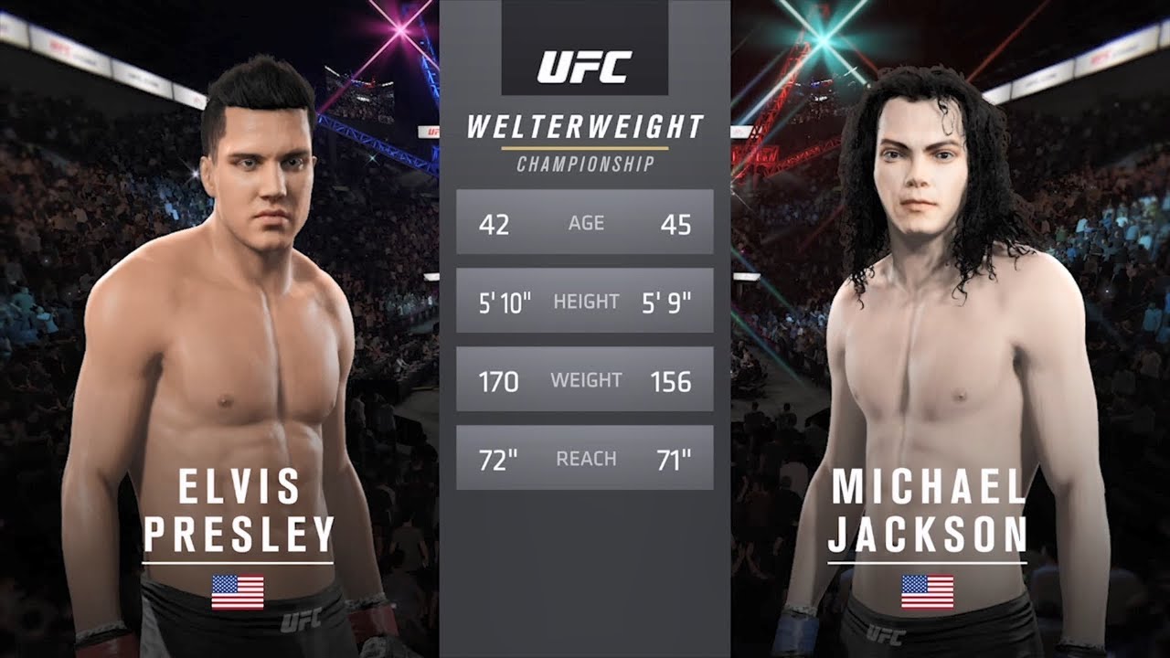 Elvis Presley Vs Michael Jackson EA Sports UFC 2 - YouTube