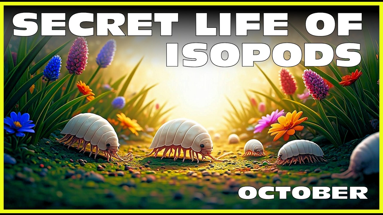 What Do My Isopods Get Up To All Day? Isopod House Terrarium 4k - YouTube