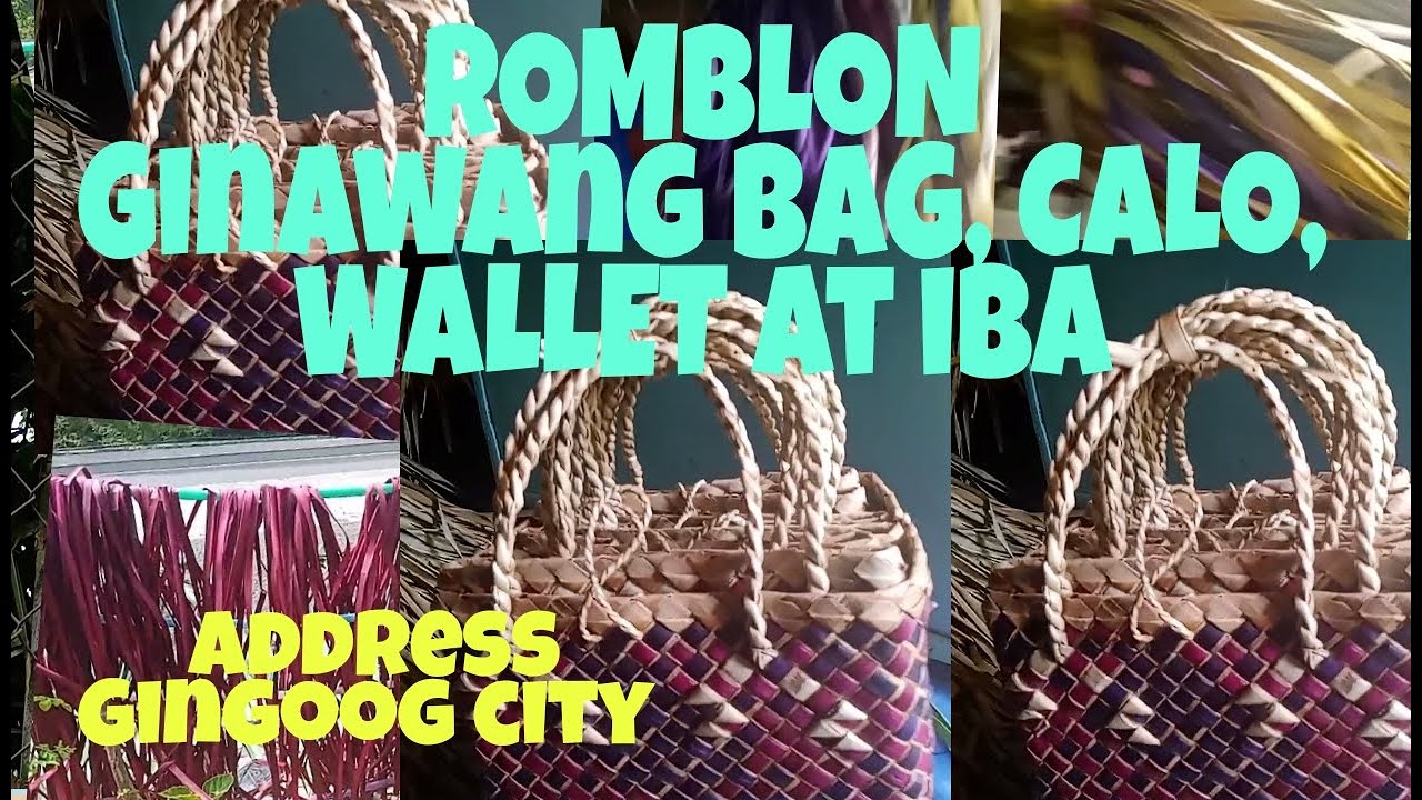 Alam nyo ba kn paano gumawa ng BAG gamit ang ROMBLON? PANUORIN KON ...