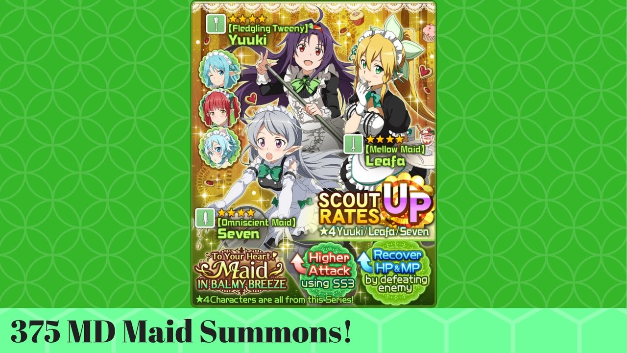 [SAO: Memory Defrag] Faymyst's is back! | 375 MD Maid Summons! - YouTube