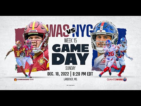 Giants vs Commanders Live Stream, Scoreboard, PlayBy-Play, Highlights ...