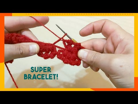 Super easy crochet knitting pattern - Çok güzel örgü modeli - Örgü bileklik yapımı - Örgü modelleri