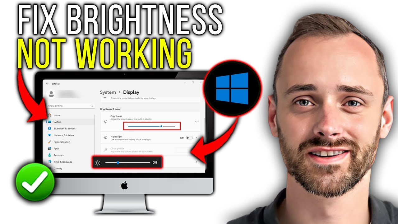 How to Fix Brightness Not Working Windows 11 | Step By Step - YouTube