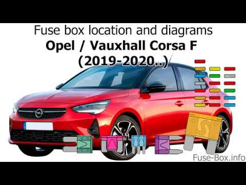 Fuse box location and diagrams: Opel / Vauxhall Corsa F (2019-2020 ...