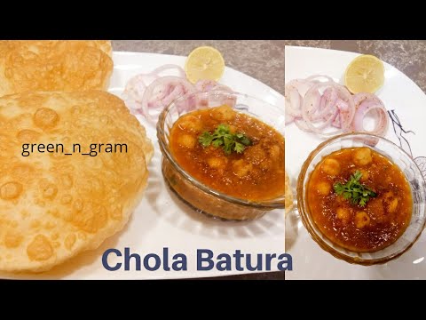 Chola Batura | Street Food | Spicy | Quarantine Food| green_n_gram # ...
