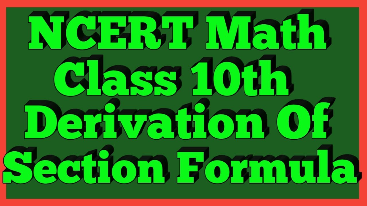 Section Formula Derivation Chapter 7 Class 10th Math YouTube section-formula-derivation-chapter-7-class-10th-math-youtube