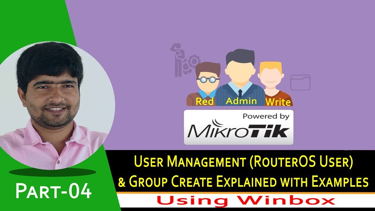 Mikrotik User Manager (RouterOS User) with User group create | Part-04 ...