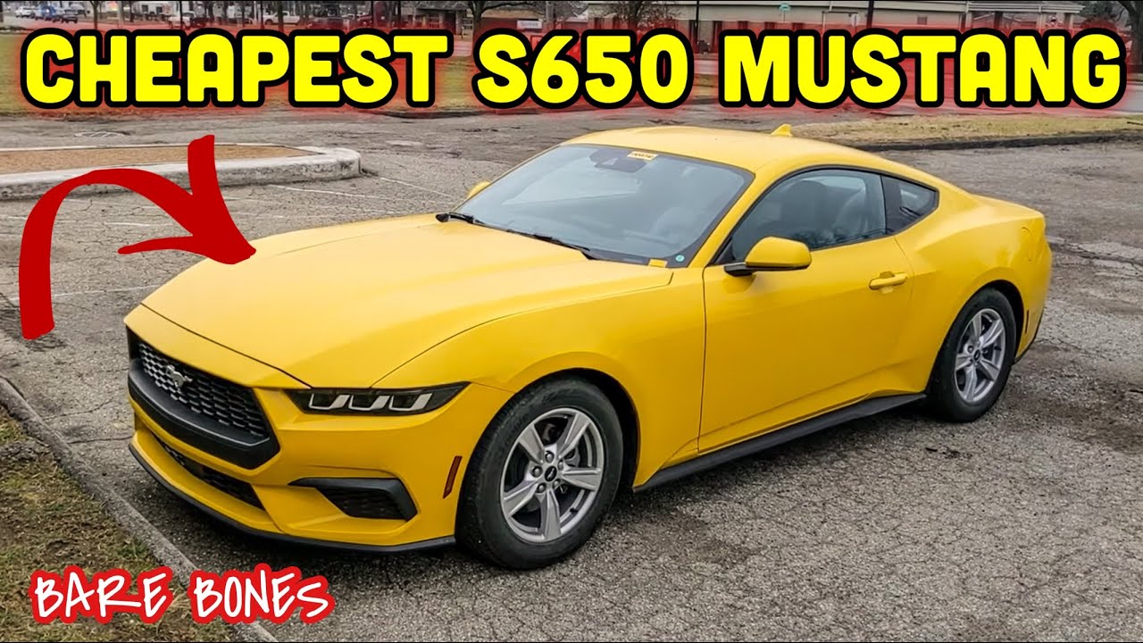 MOST affordable S650! 2024 Mustang ECOBOOST base MODEL review * ONLY ...