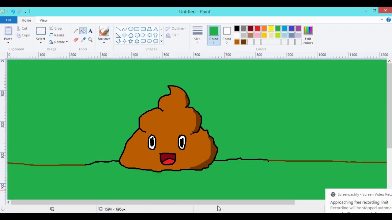 How to draw a poop and color it - YouTube
