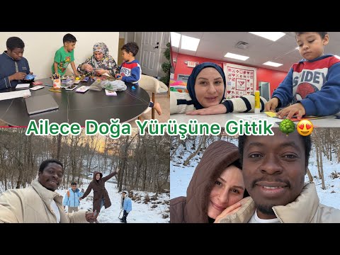 KARLI HAVA’DA DÜŞE KALKA ORMAN YÜRÜYÜŞÜ 🌳 AİLECE SEVGİLİLER GÜNÜ HAZIRLIĞI YAPTIK ♥️  GÜNLÜK VLOG 