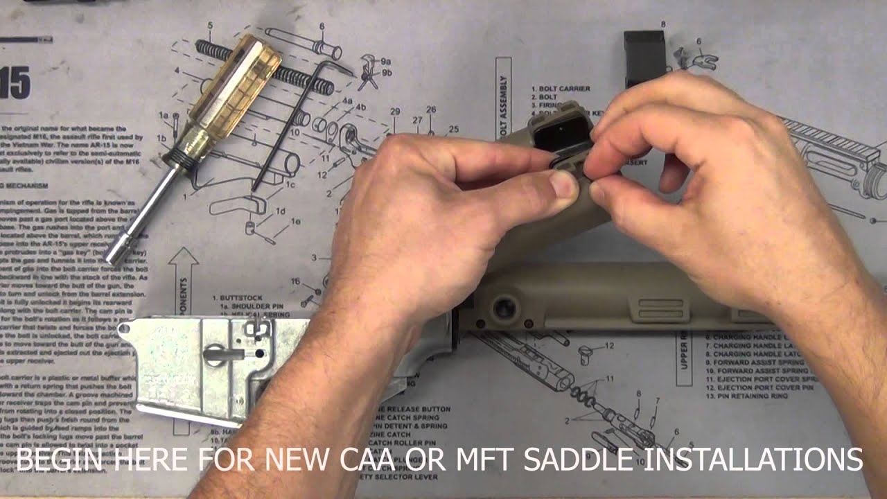 Keyed Buffer Tube Hard Mount Kit Installation - YouTube