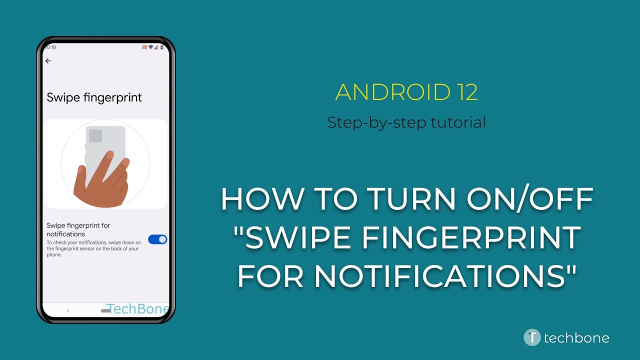 How to Turn On/Off "Swipe fingerprint for notifications" [Android 12 ...