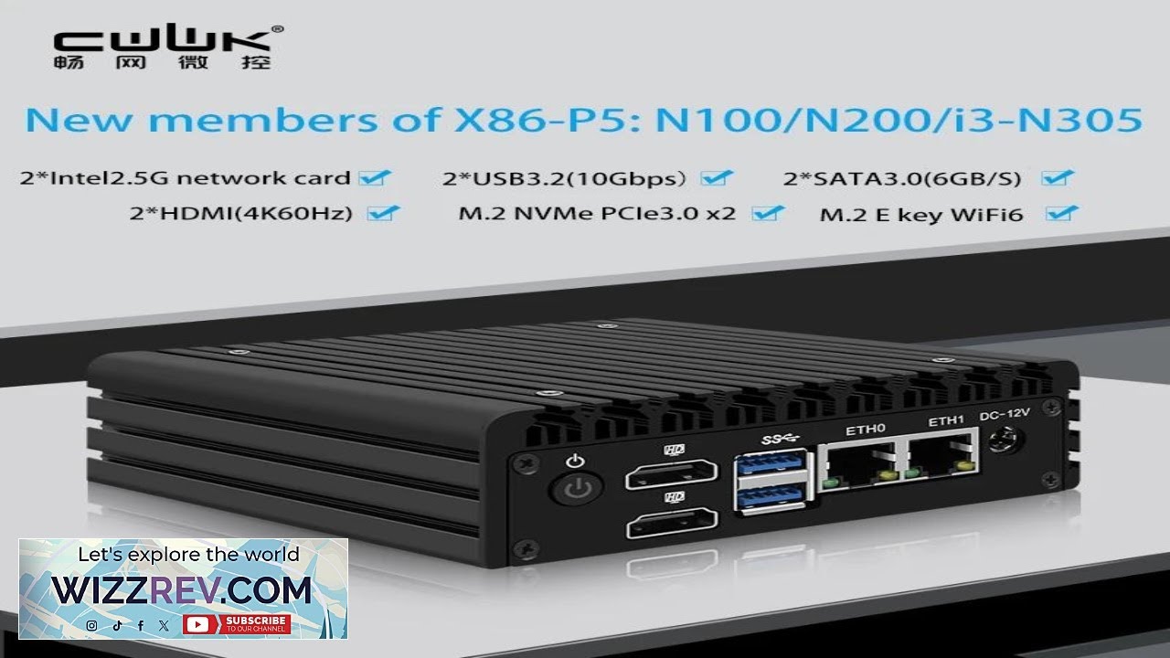 CWWK X86 P5 Fanless Mini PC Firewall Router 12th Gen Intel N100 Review ...