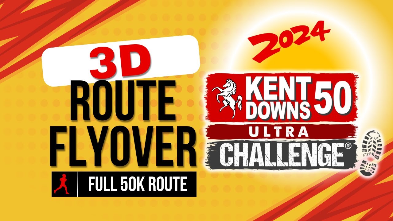 Ultra Challenges Kent Downs 50K ultra marathon 3D course flyover - YouTube