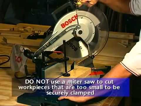 Miter Saw Safety - YouTube