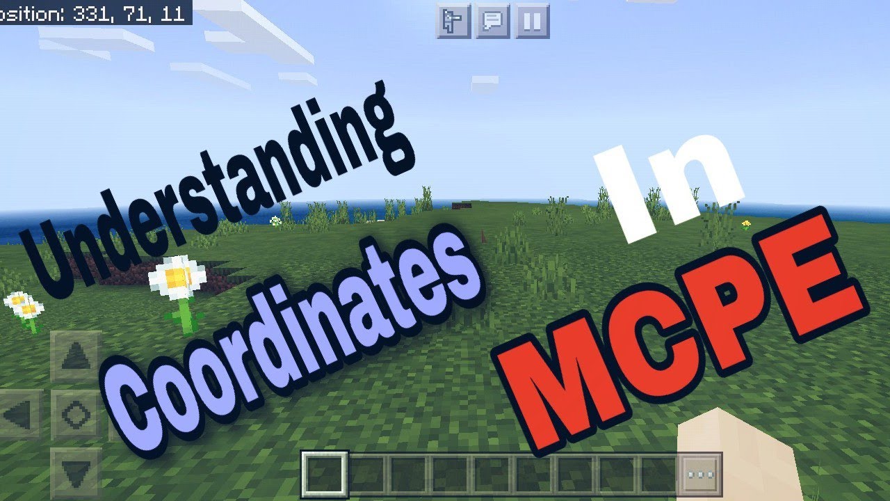 Understanding coordinates in MCPE Minecraft #Ex2f gamer - YouTube
