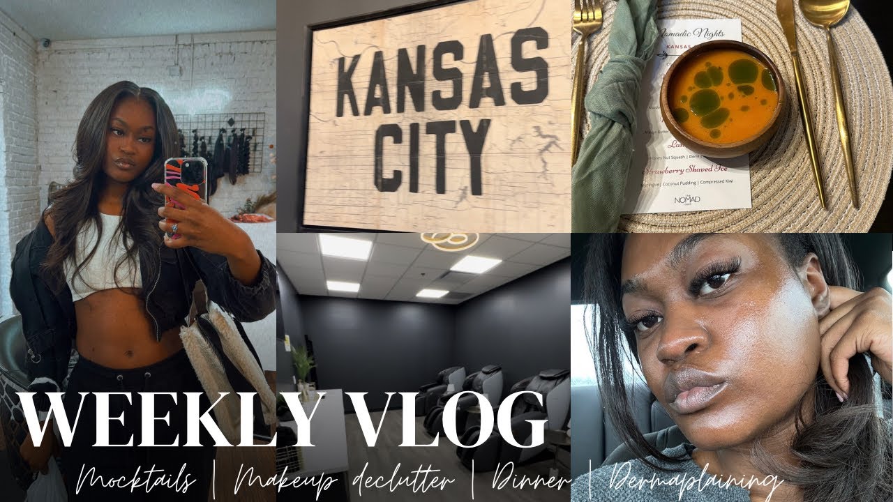WEEKLY VLOG | who spiked the mock tails? + makeup/skincare declutter ...