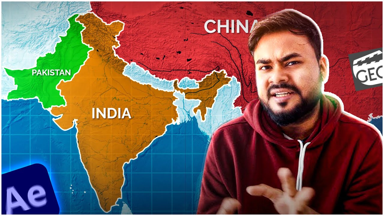 Labid Rahat ভিডিও এডিটিং ব্রেক ডাউন | Map Animation in After Effects ...