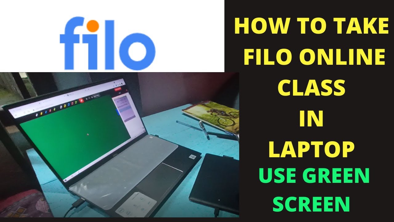 How to take filo online class in laptop|| online class in green screen ...