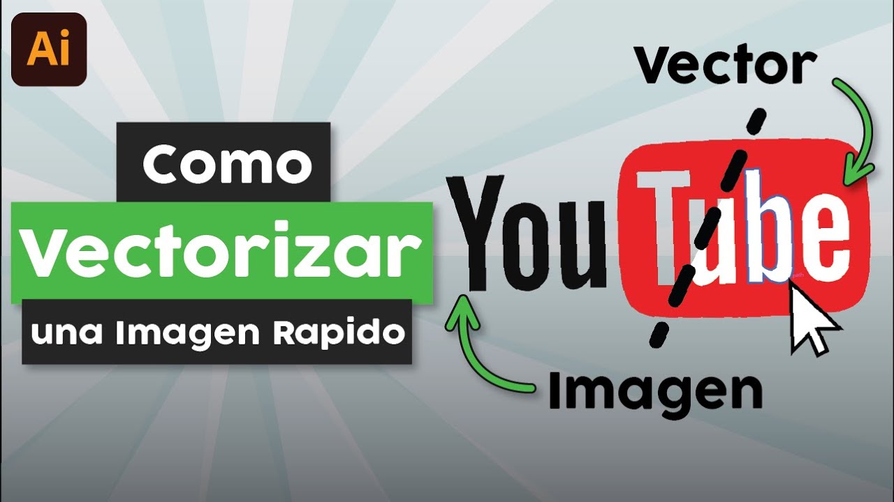 Como Vectorizar una Imagen con Illustrator. Imagen a Vector - YouTube