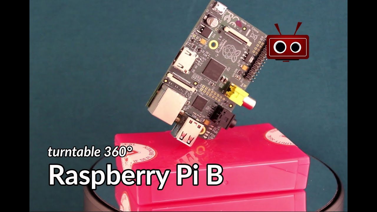 Raspberry Pi B - turntable 360° - YouTube