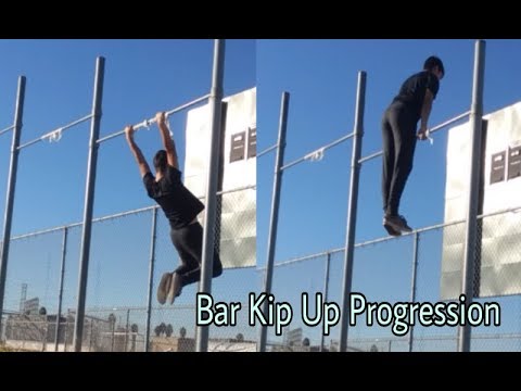 Bar Kip Up Progression (3 days - My First Bar Trick) - YouTube