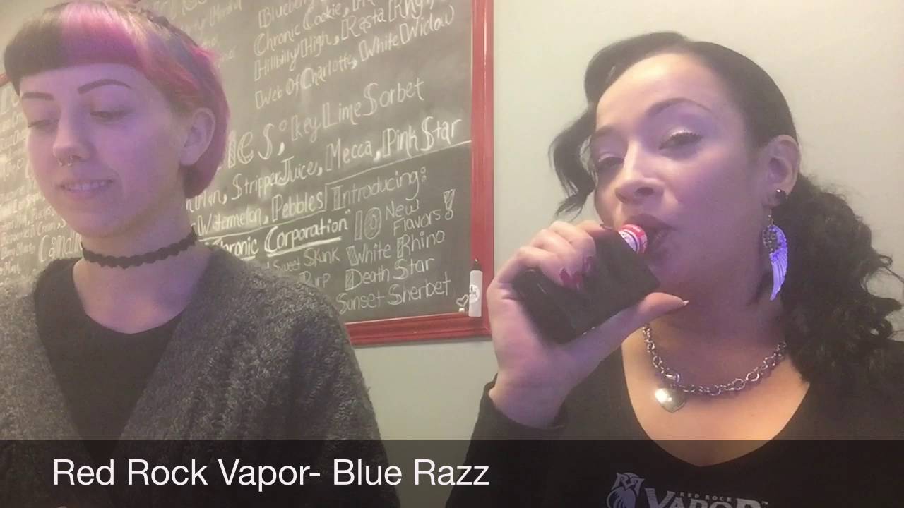 Red Rock Vapor Blue Razz Review and Description - YouTube