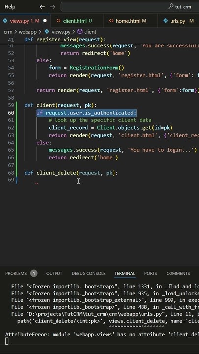 Django Real-World Project Tutorial: Build Step-by-Step | Delete Record | S-13-1 #django # ...