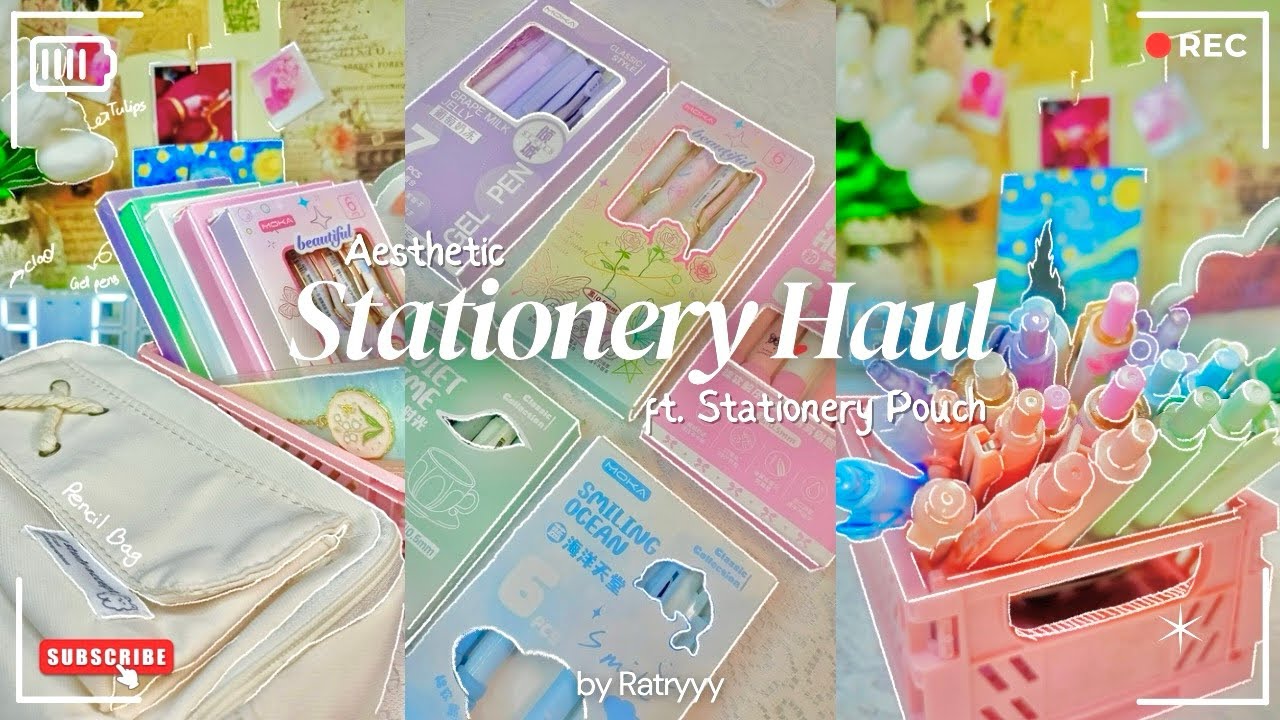 Stationery Haul | Aesthetic vlog | unboxing | Hsc25 🇧🇩 - YouTube