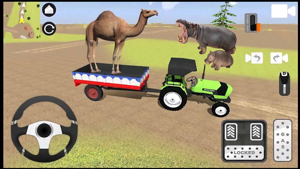 India Tractar Simulator 3D Game Farming Trolly Tractar Driving ...