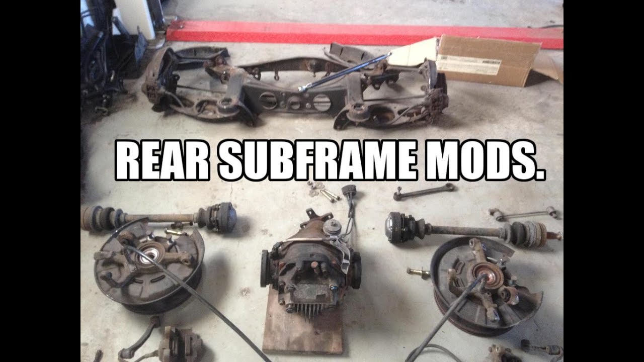 Mercedes 190 V12 Rear Subframe Modifications JMSpeedshop ! - YouTube