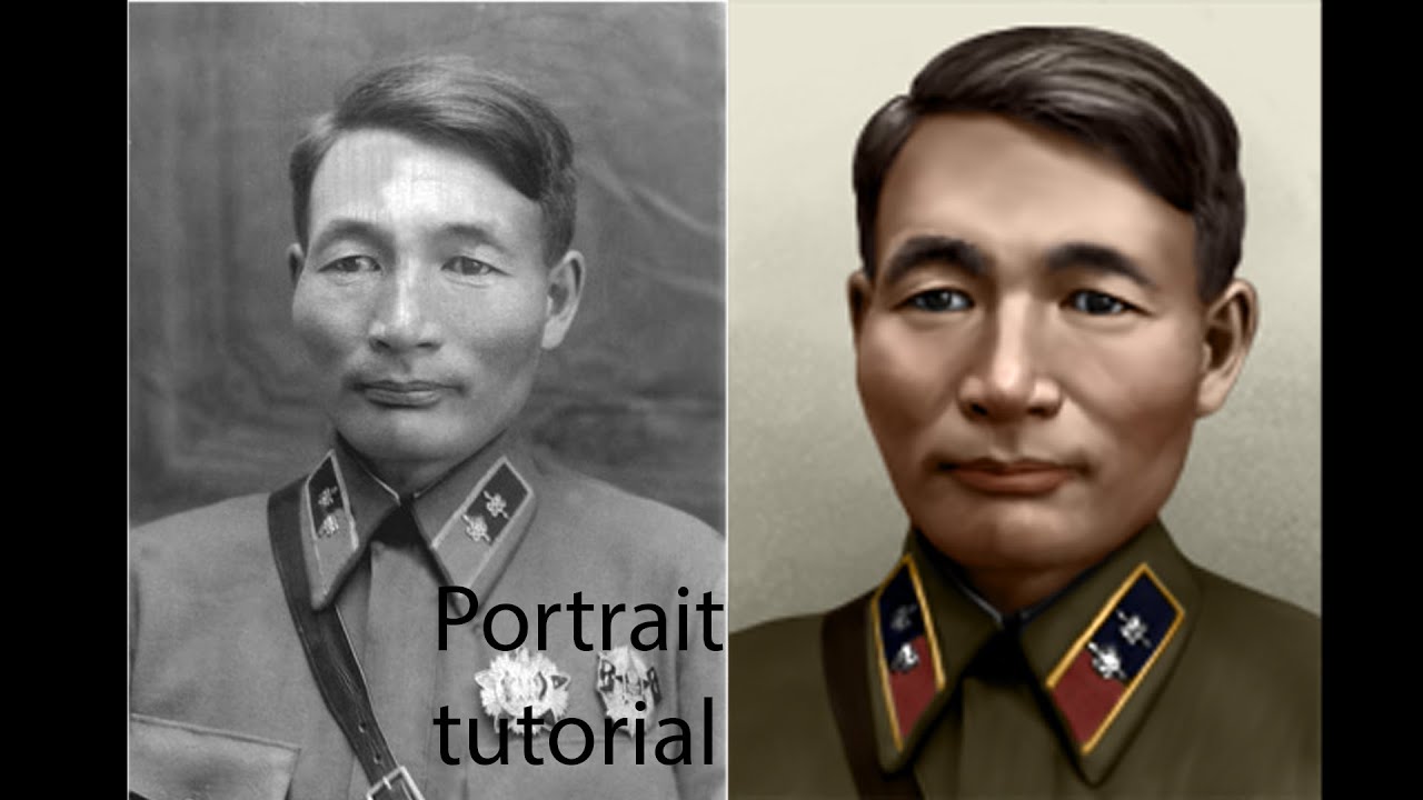 Tseren Jamsrang Hoi4 portrait tutorial - YouTube