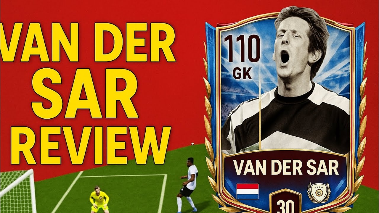 110 ovr van der sar winter card review || The best goalkeeper in fc ...