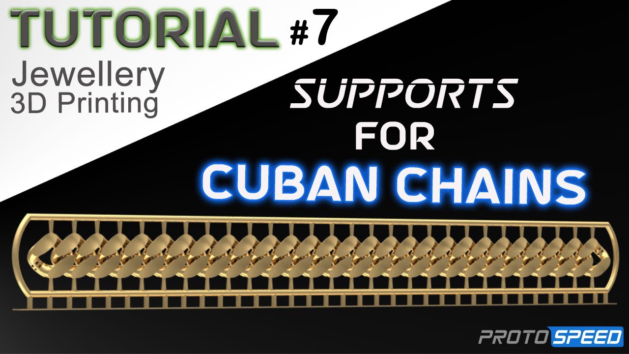 How to Put Supports on a Cuban Chain for 3D Printing & Casting with ...