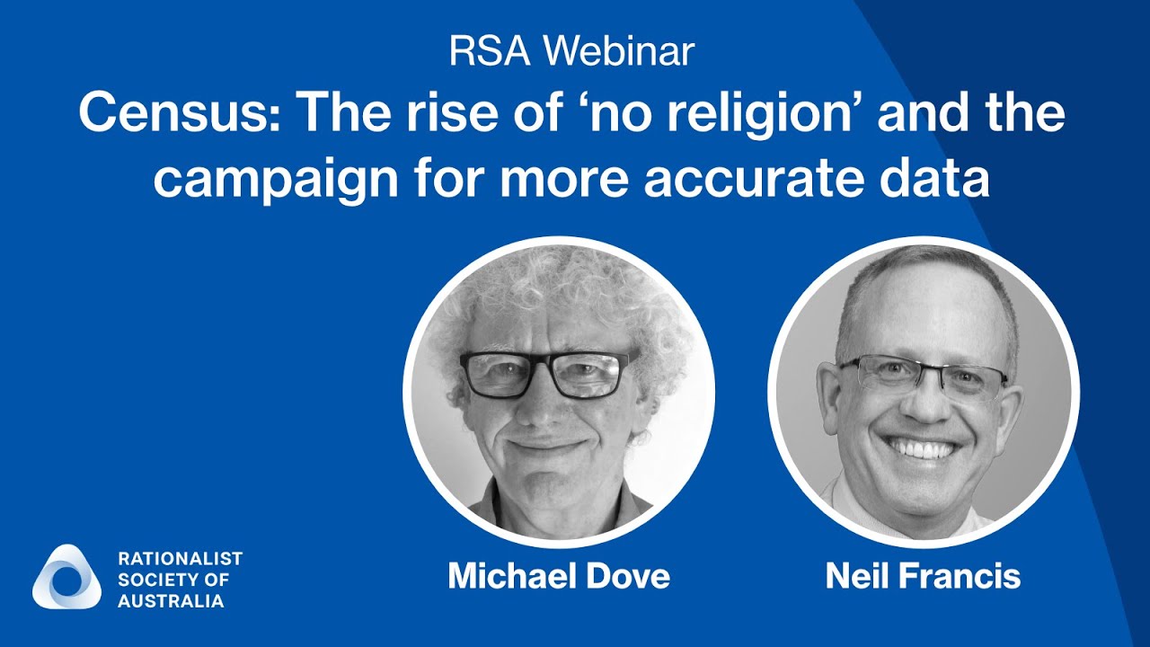 RSA Webinar: Census – The rise of ‘no religion’ and the campaign for more accurate data - YouTube