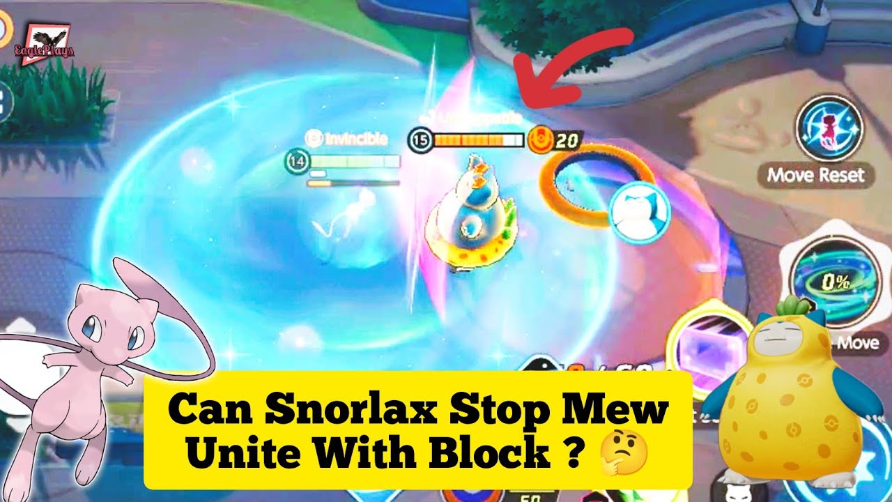 Can Snorlax Block Mew During It's Unite Move ? - YouTube