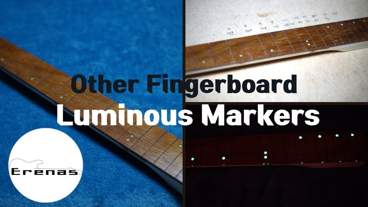 어둠 속에서 빛나는 기타 프렛 마커, Why did you put luminous markers on the fretboard ...