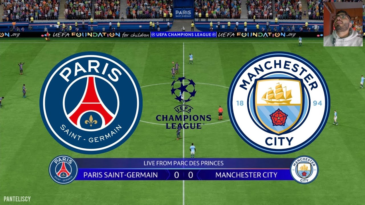 Crucial | PSG V Manchester City Champions League Phase EAFC 25 Match Gameplay Prediction - YouTube