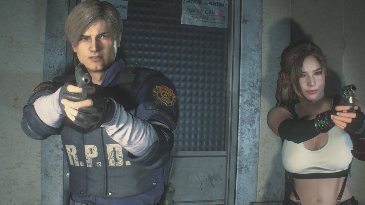 Resident Evil 2 RE Claire X Tifa Costume Opening - YouTube