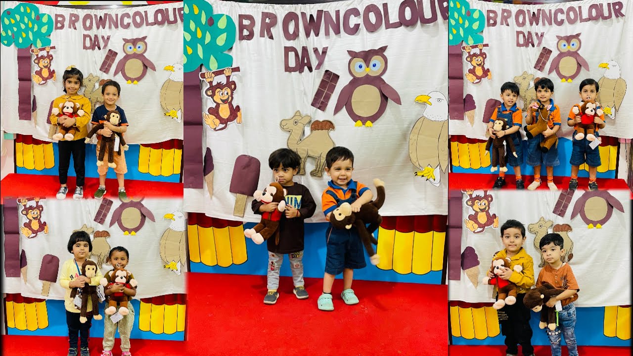 Brown Colour Day Celebration | Kids Activity in Preschool | Brown ...