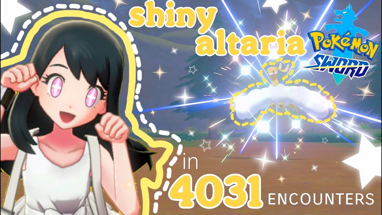 SHINY ALTARIA in 4031 ENCOUNTERS! (Pokemon Sword) ♡ - YouTube