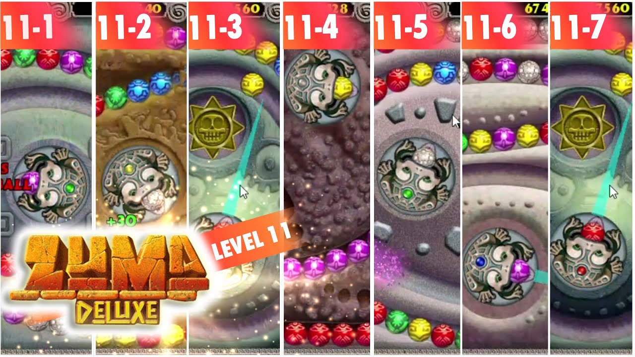 ZUMA DELUXE GAME 2023 | LEVEL 11 GAMEPLAY ALL LEVELS - YouTube