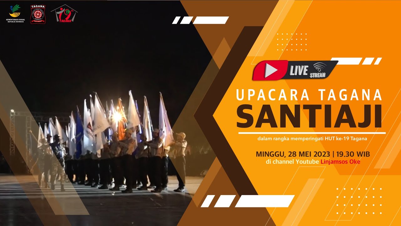 Upacara Santiaji Tagana | Peringatan HUT ke-19 Tagana Indonesia - YouTube