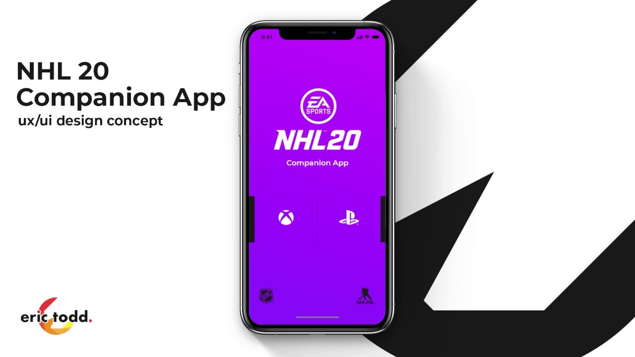 NHL 20 Companion App Concept Design - YouTube