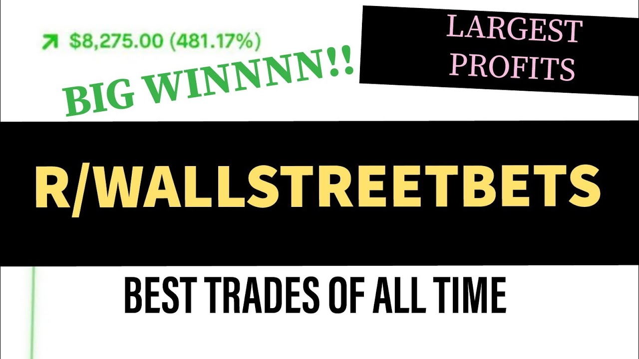 R/WALLSTREETBETS - BEST trades of 2020! - YouTube