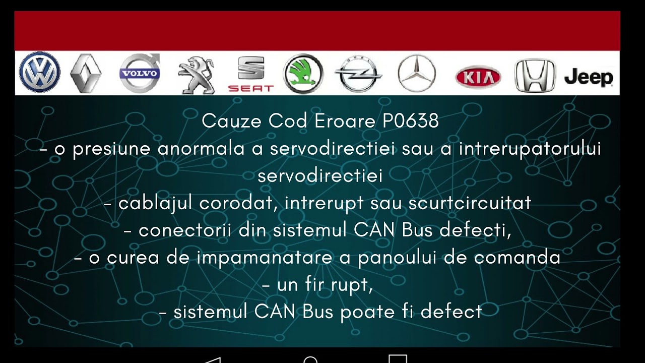 cod eroare P0638 tester auto? - 🚗 ce se inseamna ? service auto 🚗 ...