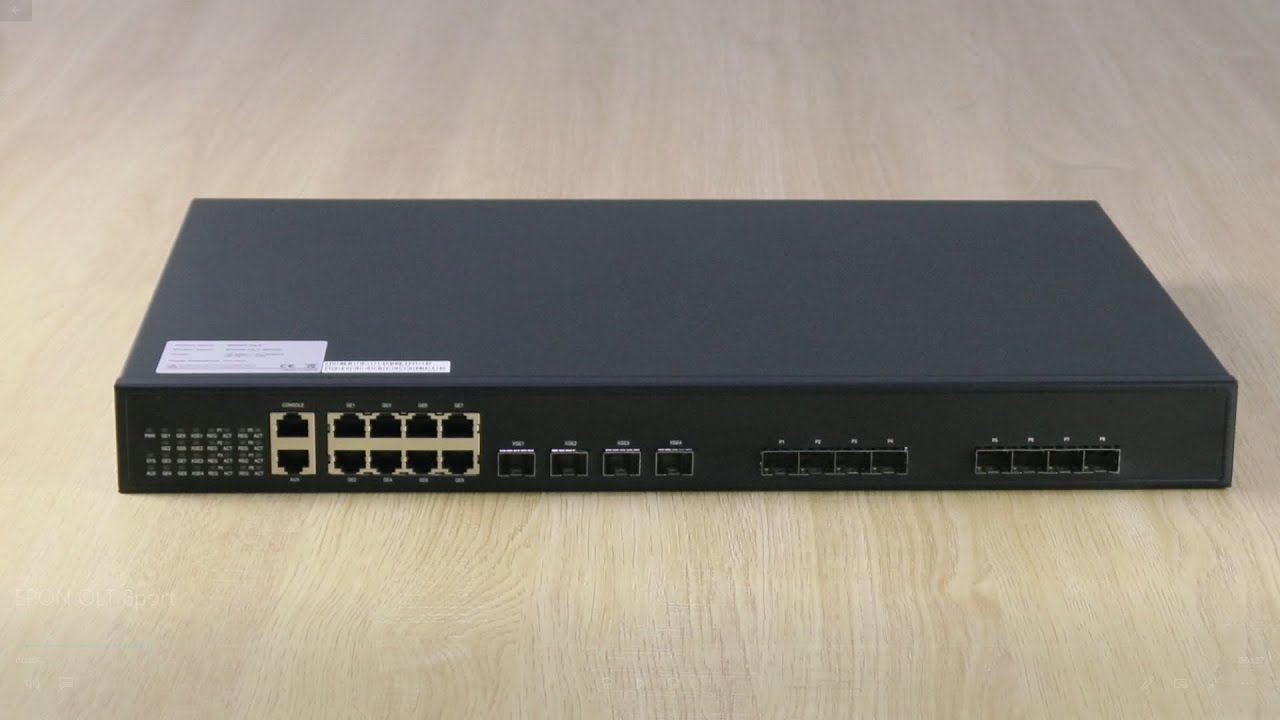 EPON OLT 8port - YouTube