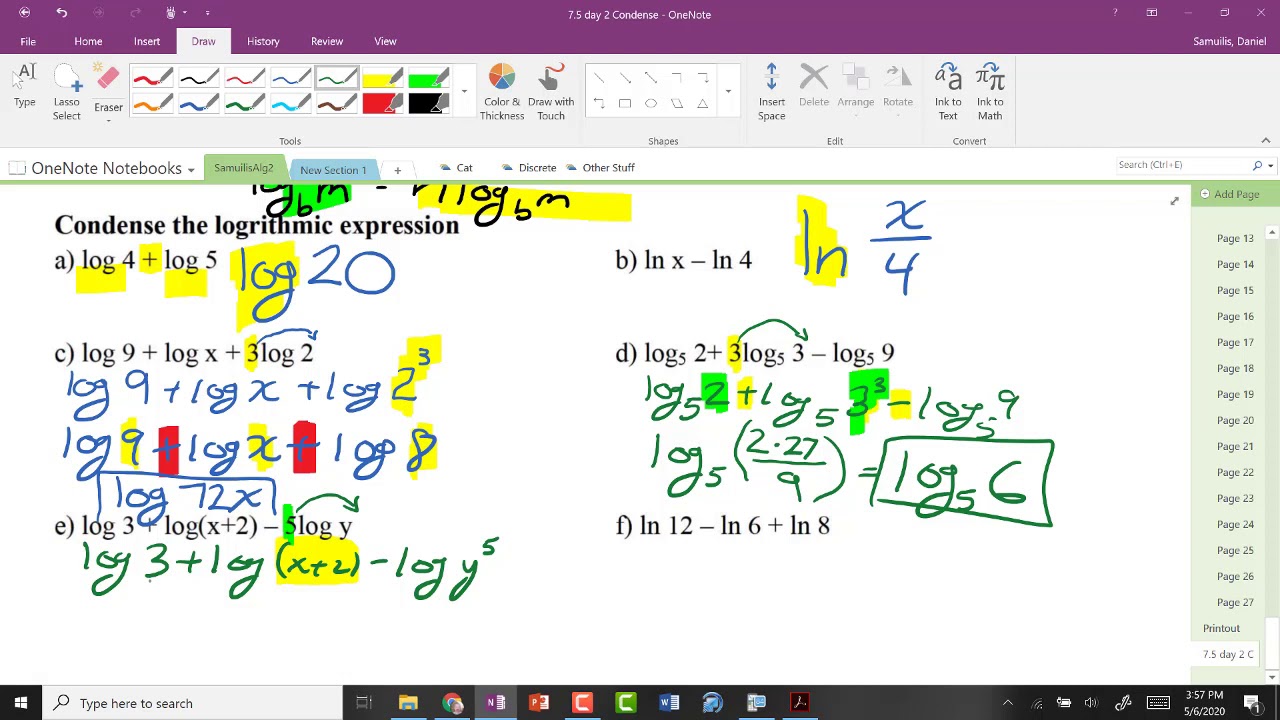 7 5 Condense NOTES - YouTube