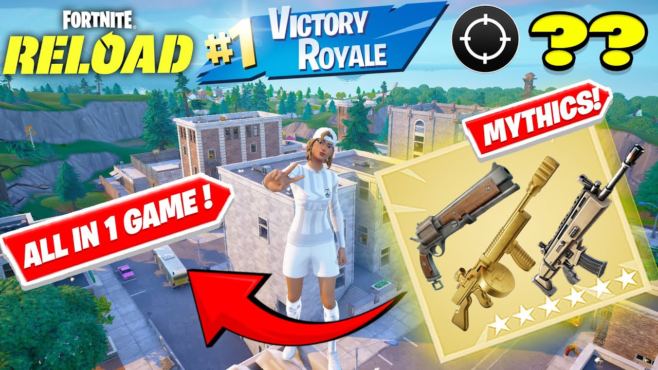 *MYTHIC* Drum Gun, Scar & Mammoth in 1 Game | Fortnite Reload | High ...