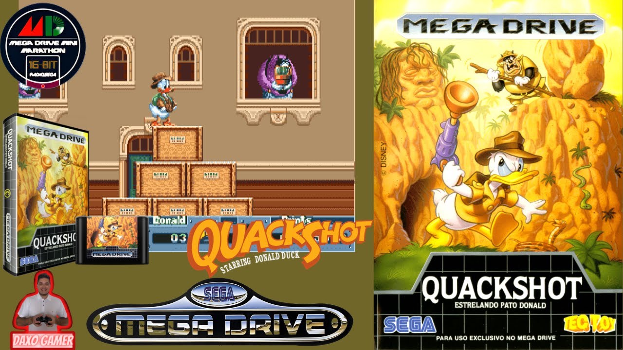 QuackShot Starring Donald Duck (Mega Drive)(1991)🎮ZERADO - Longplay ...